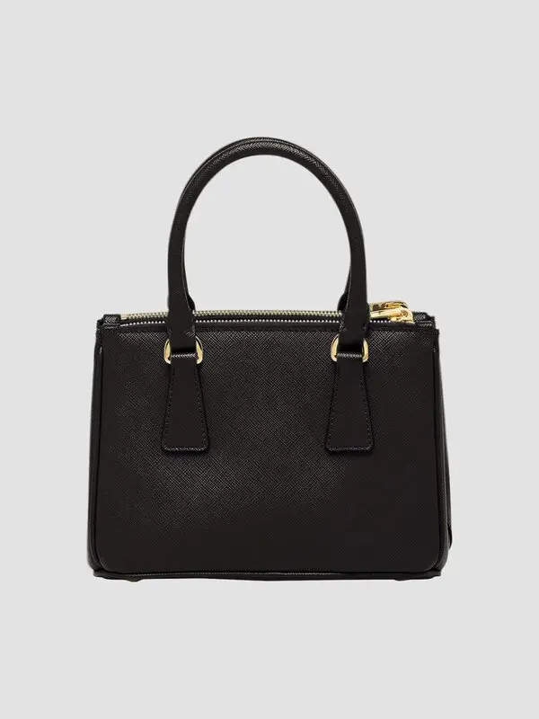 Prada Galleria Saffiano Leather Mini Bag - Black
