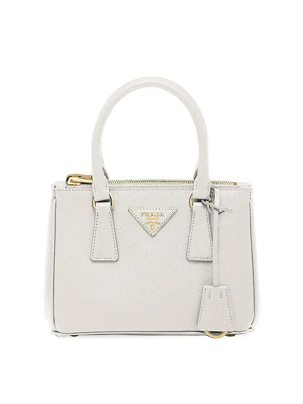 Prada Galleria Saffiano Leather Mini Bag - White