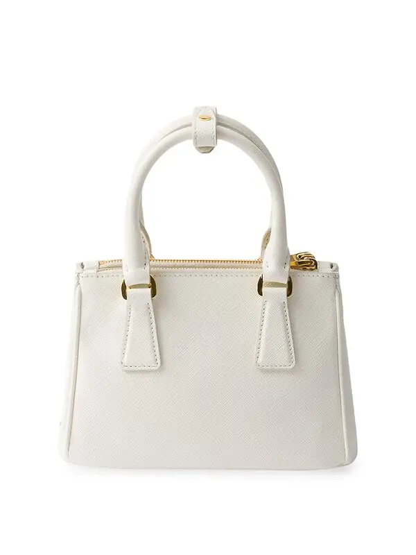 Prada Galleria Saffiano Leather Mini Bag - White