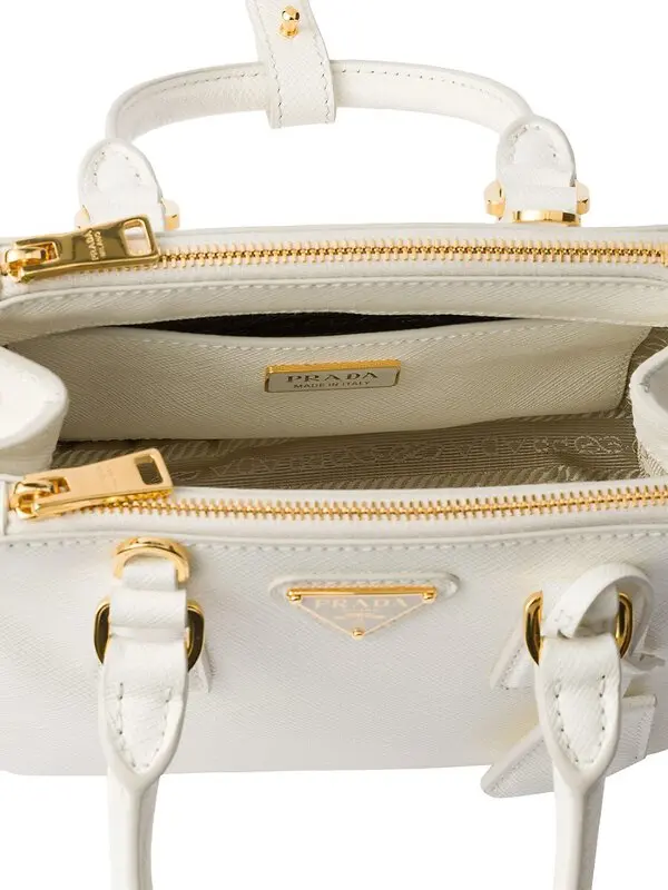 Prada Galleria Saffiano Leather Mini Bag - White