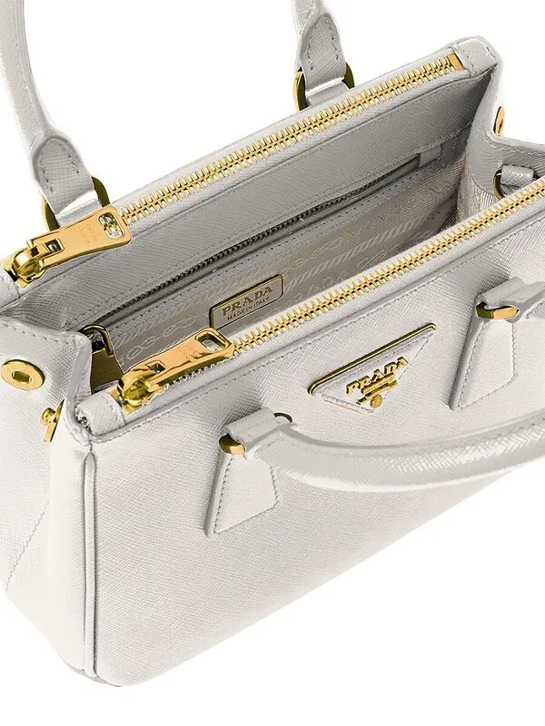 Prada Galleria Saffiano Leather Mini Bag - White