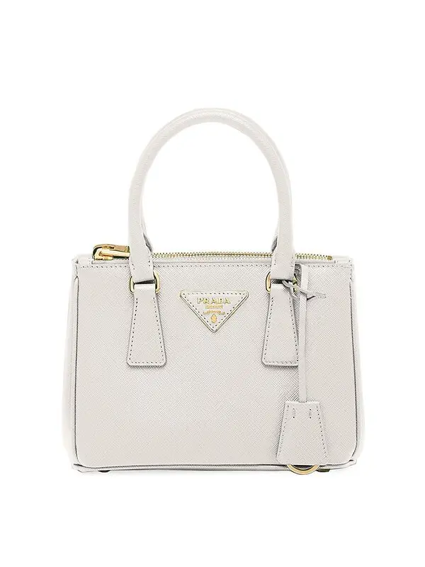 Prada Galleria Saffiano Leather Mini Bag - White