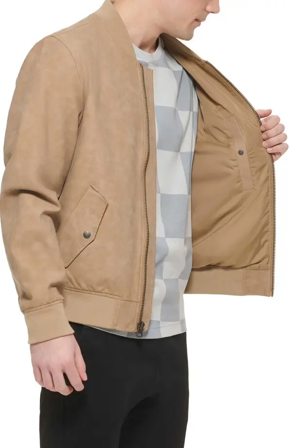 LEVI'S Varsity Faux Leather Bomber Jacket