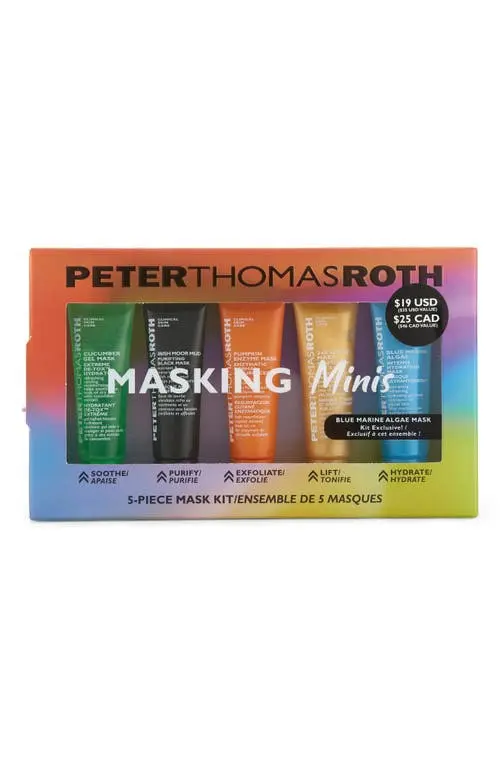 PETER THOMAS ROTH Masking Minis Set Of 5 Masks Usd $35 Value - No Color