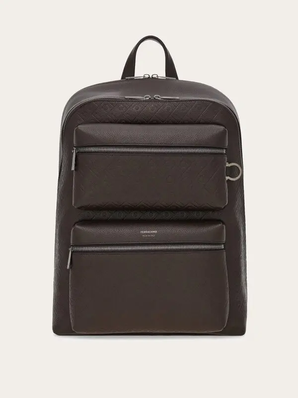 FERRAGAMO Monogram Backpack - Brown