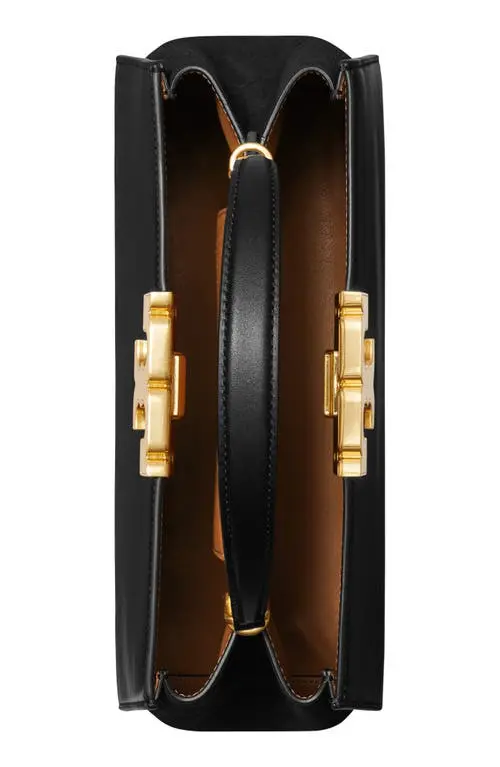 Tory Burch Eleanor Leather Satchel - Black