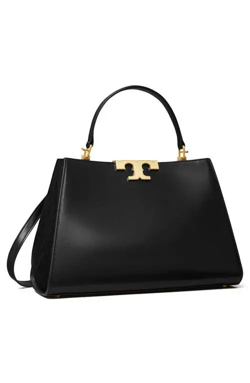 Tory Burch Eleanor Leather Satchel - Black
