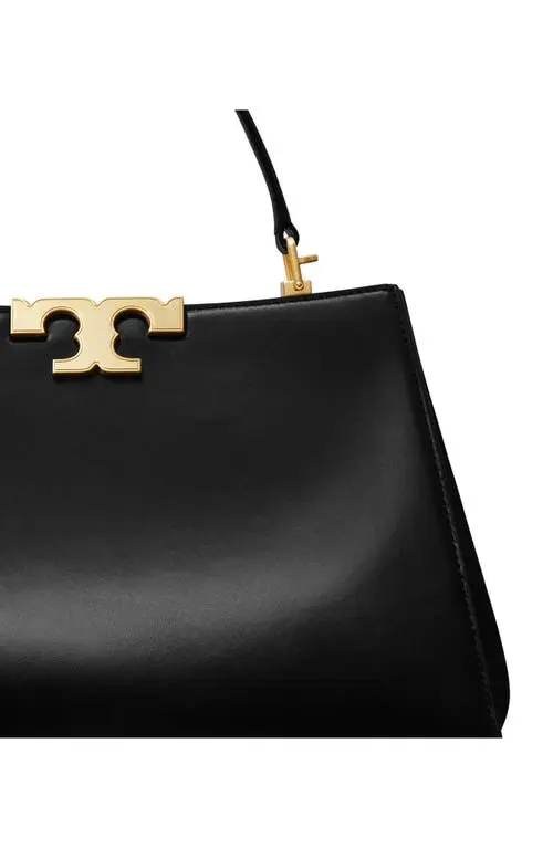 Tory Burch Eleanor Leather Satchel - Black