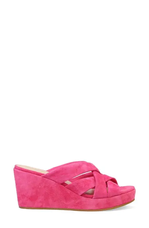 Pelle Moda Wilona Platform Wedge Slides