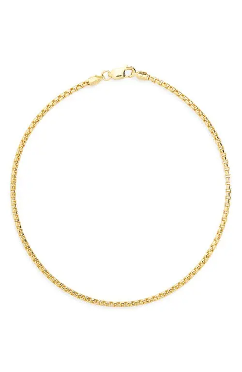 Bony Levy 14k Gold Box Chain Bracelet - 14k Yellow Gold