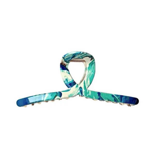 HEADBANDS OF HOPE Looped Claw Clip - Teal