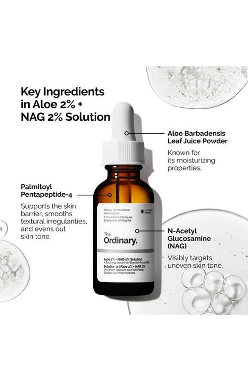 THE ORDINARY Aloe 2% + Nag 2% Solution For Post-acne Marks - No Color