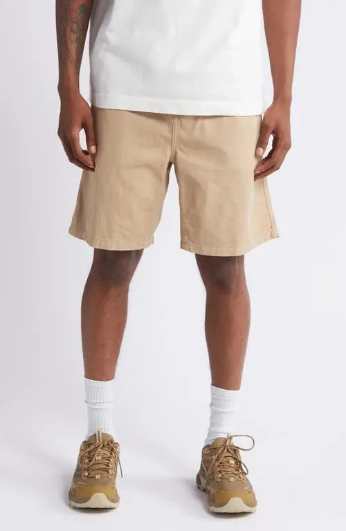 Carhartt Work In Progress Flint Organic Cotton Twill Shorts - Wall Garment Dyed