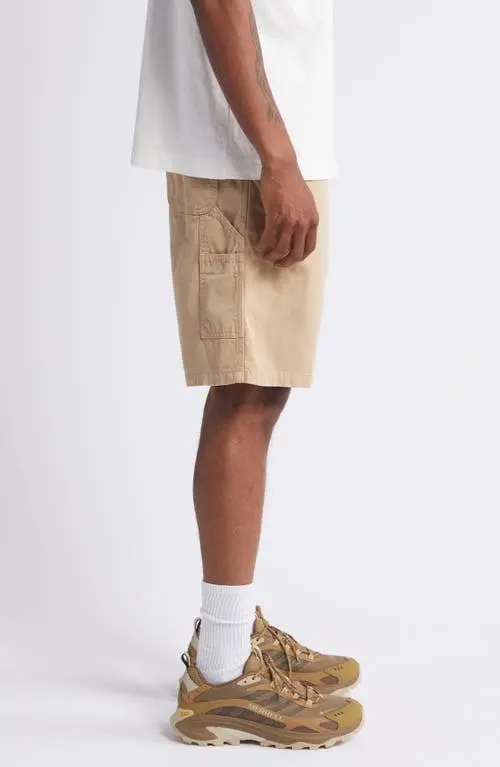 Carhartt Work In Progress Flint Organic Cotton Twill Shorts - Wall Garment Dyed