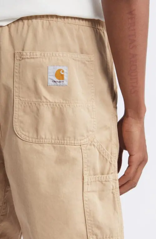 Carhartt Work In Progress Flint Organic Cotton Twill Shorts - Wall Garment Dyed