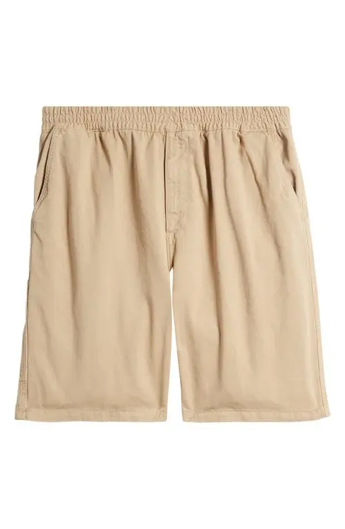 Carhartt Work In Progress Flint Organic Cotton Twill Shorts - Wall Garment Dyed