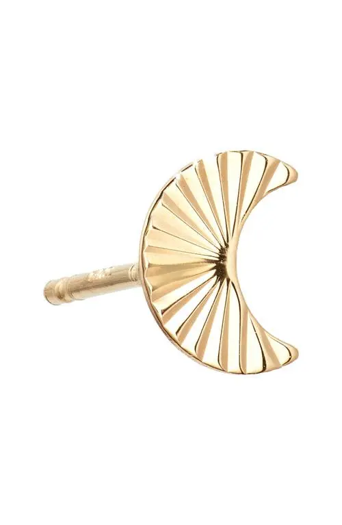 Bony Levy 14k Gold Moon Stud Earrings - 14k Yellow Gold