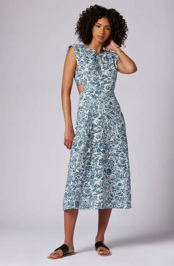 Joie Ember Midi Dress - Blue | Editorialist