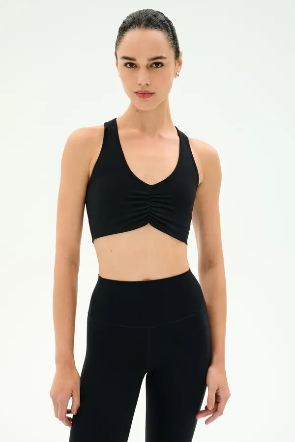 Splits59 Airweight Bra With Ruching - Black