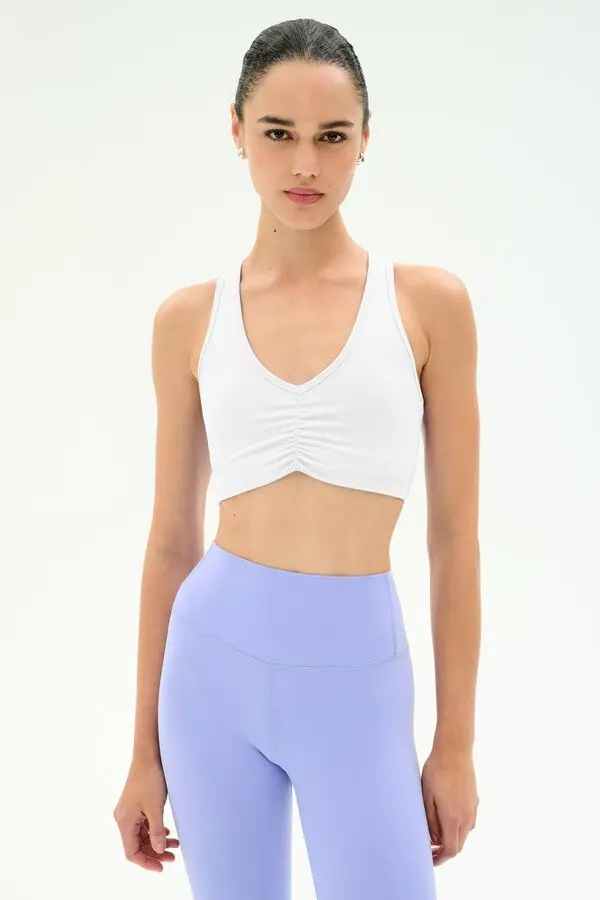 Splits59 Airweight Bra With Ruching - White