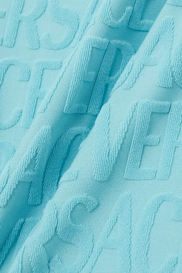 Versace Dua Lipa Flocked Stretch-terry Swimsuit