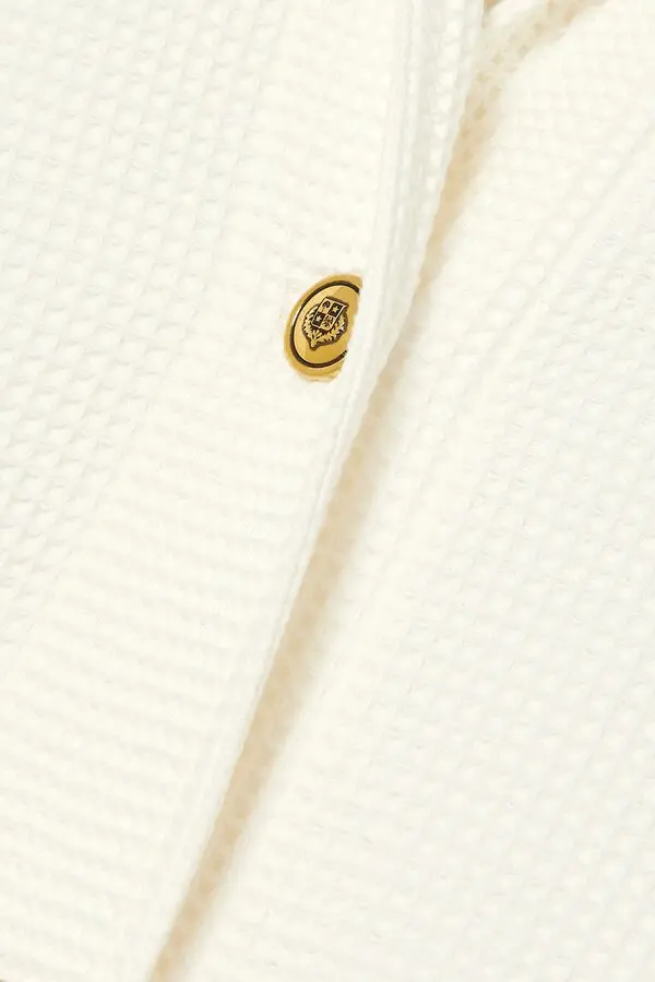 Loro Piana Shana Waffle-knit Cotton Cardigan