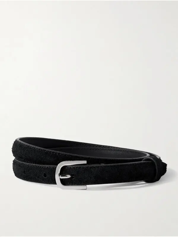 TOTEME Suede Belt - Black