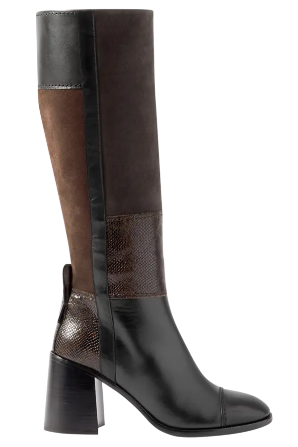 See By Chloé Irine Patchwork Knee Boots