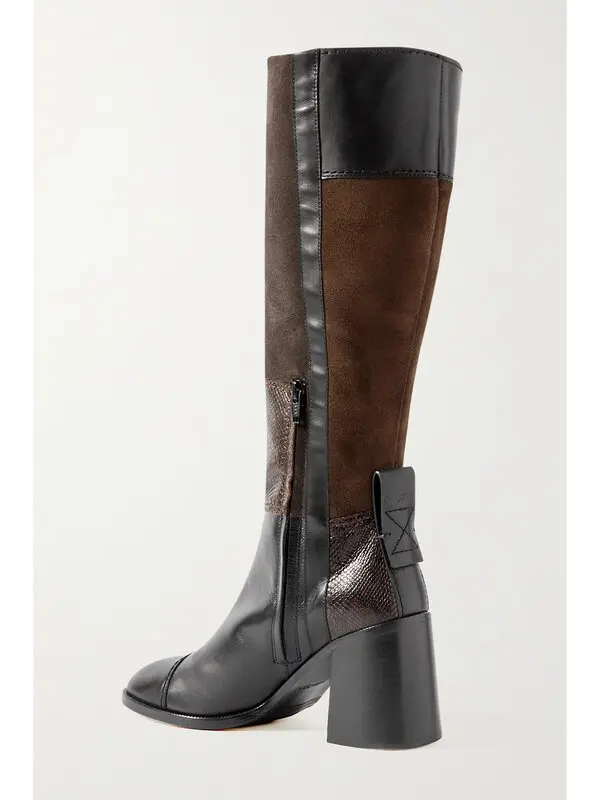 See By Chloé Irine Patchwork Knee Boots