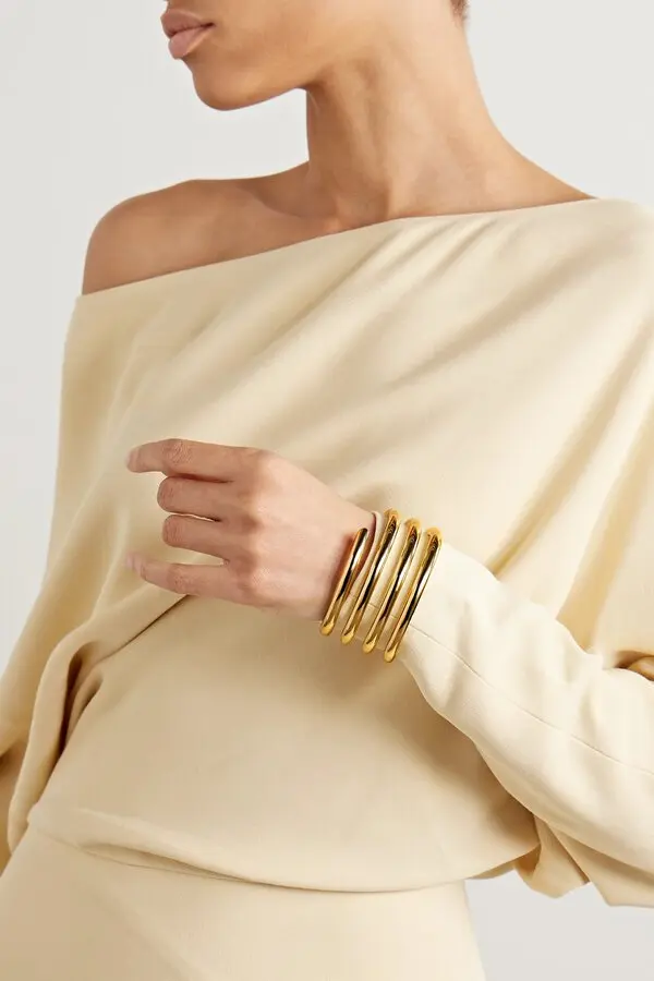 JENNIFER FISHER Triple Coil -plated Bangle