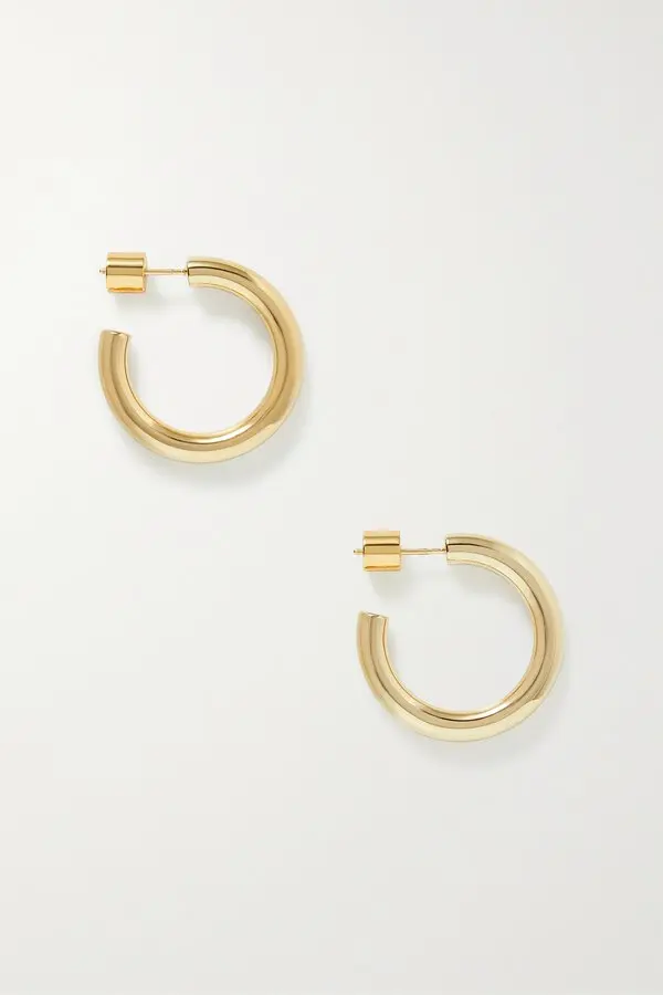 JENNIFER FISHER Lilly Huggies -plated Hoop Earrings - Gold
