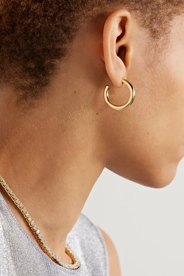 JENNIFER FISHER Lilly Huggies -plated Hoop Earrings