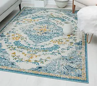 RUGS AMERICA Hailey Hy50c Fresh Chicory Vintage 5'0'x7'0 - One-color