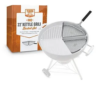 YUKON GLORY Bbq Grill Basket For 22' Kettle Gri Ls - One-color