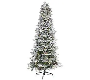 NEARLY NATURAL 7.5-ft Christmas Tree W/ 350 Led Lights - One-color