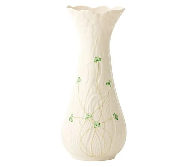 BELLEEK Pottery Daisy Tall Vase - One-color