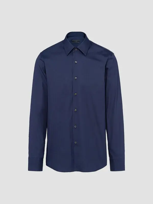 Prada Stretch Cotton Shirt - Blue