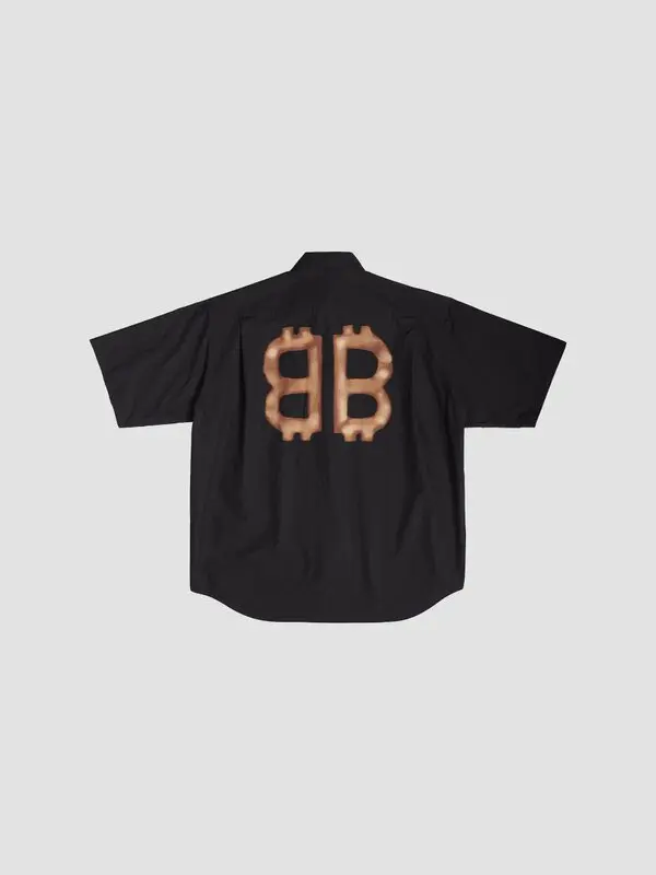 Balenciaga Crypto Short Sleeve Shirt Large Fit