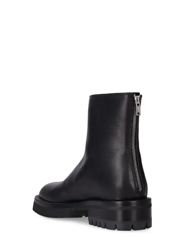 ANN DEMEULEMEESTER Drees Leather Ankle Boots