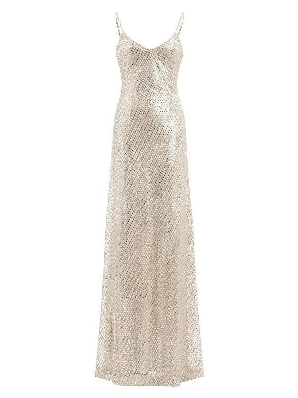ralph lauren champagne dress Buy Reymond Embellished Metallic Gown - At 70% Off US size 8 has Size:40 inch Purple label Tonals pstuiky Summer Dresses for