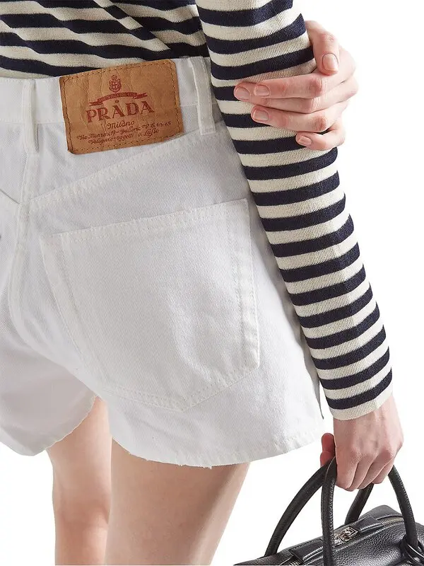Prada Bull Denim Shorts