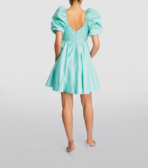 Aje Gabrielle Plunge Mini Dress - Blue | Editorialist