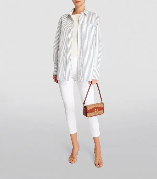 Paige Cropped Hoxton High-rise Skinny Jeans - White