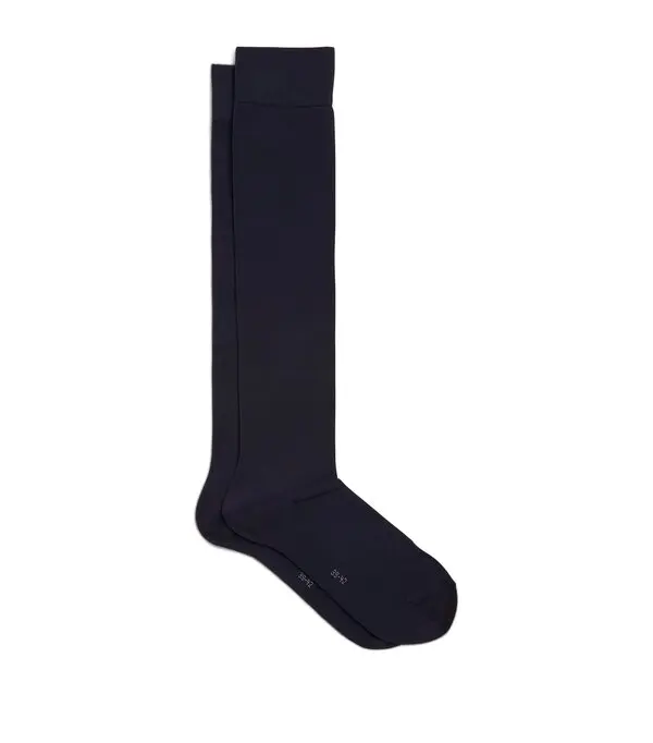 Falke Cotton Touch Knee-high Socks - Navy