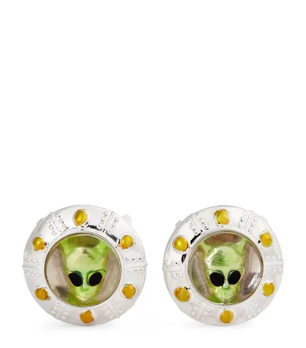 DEAKIN & FRANCIS Sterling Ufo Cufflinks - Silver