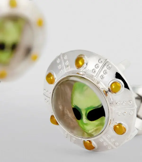 DEAKIN & FRANCIS Sterling Ufo Cufflinks