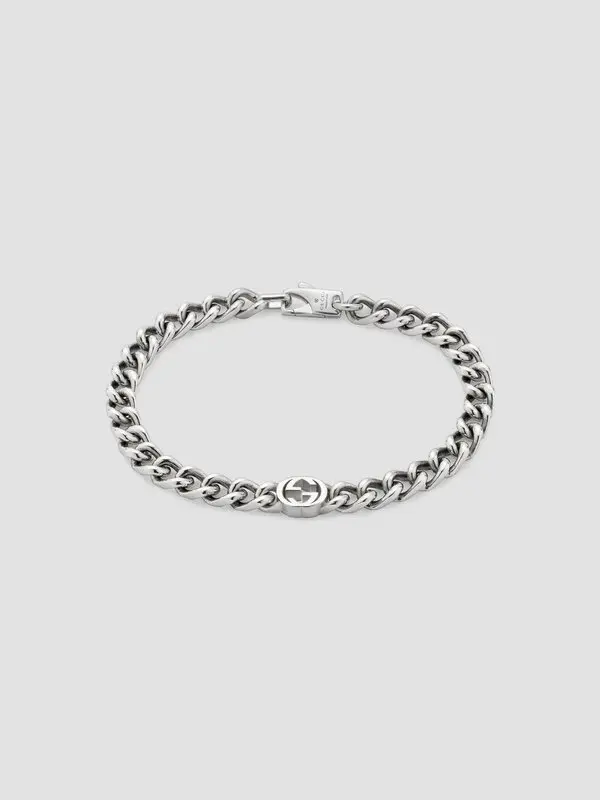 Gucci Interlocking G Sterling Bracelet - Silver