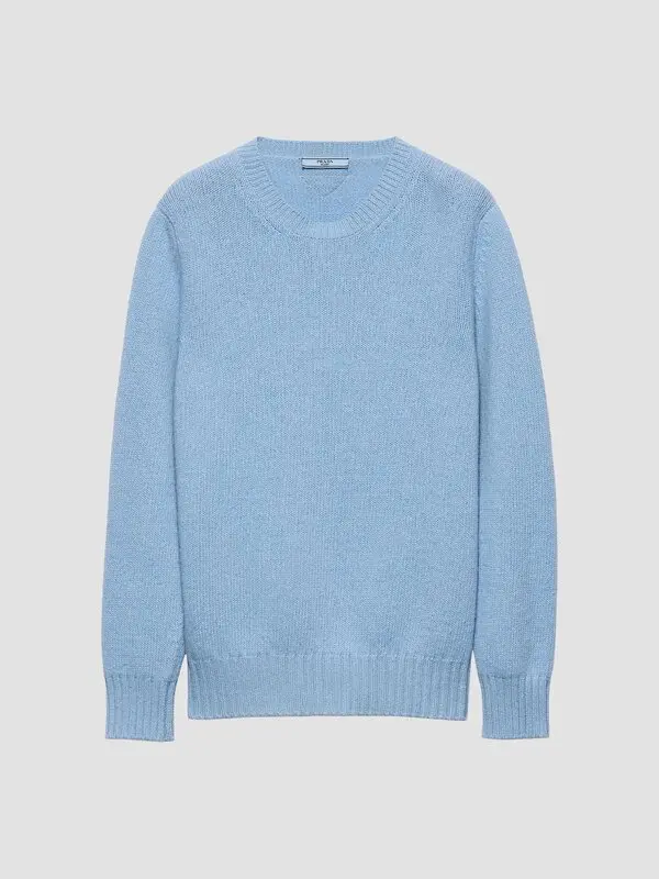Prada Wool And Cashmere Crew-neck Sweater - Blue