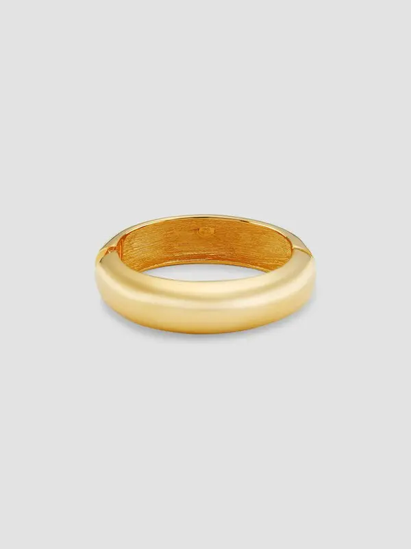 KENNETH JAY LANE 22k--plated Hinged Bangle
