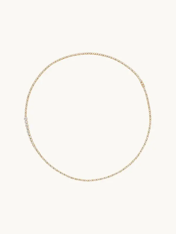 Sophie Bille Brahe 18k Yellow Gold Diamond Tennis Necklace - 18k Recycled Yg,diamonds